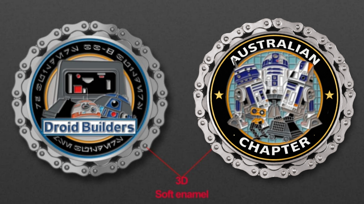 Droid Builders Australian Chapter Coin – SoldOutSwag